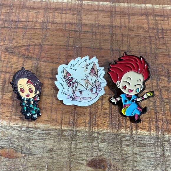 Other | Anime Character Pin Set | Poshmark